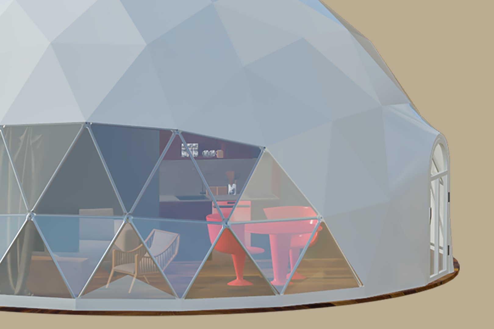 Geodesic Dome 3D Model Model - TurboSquid 2258982