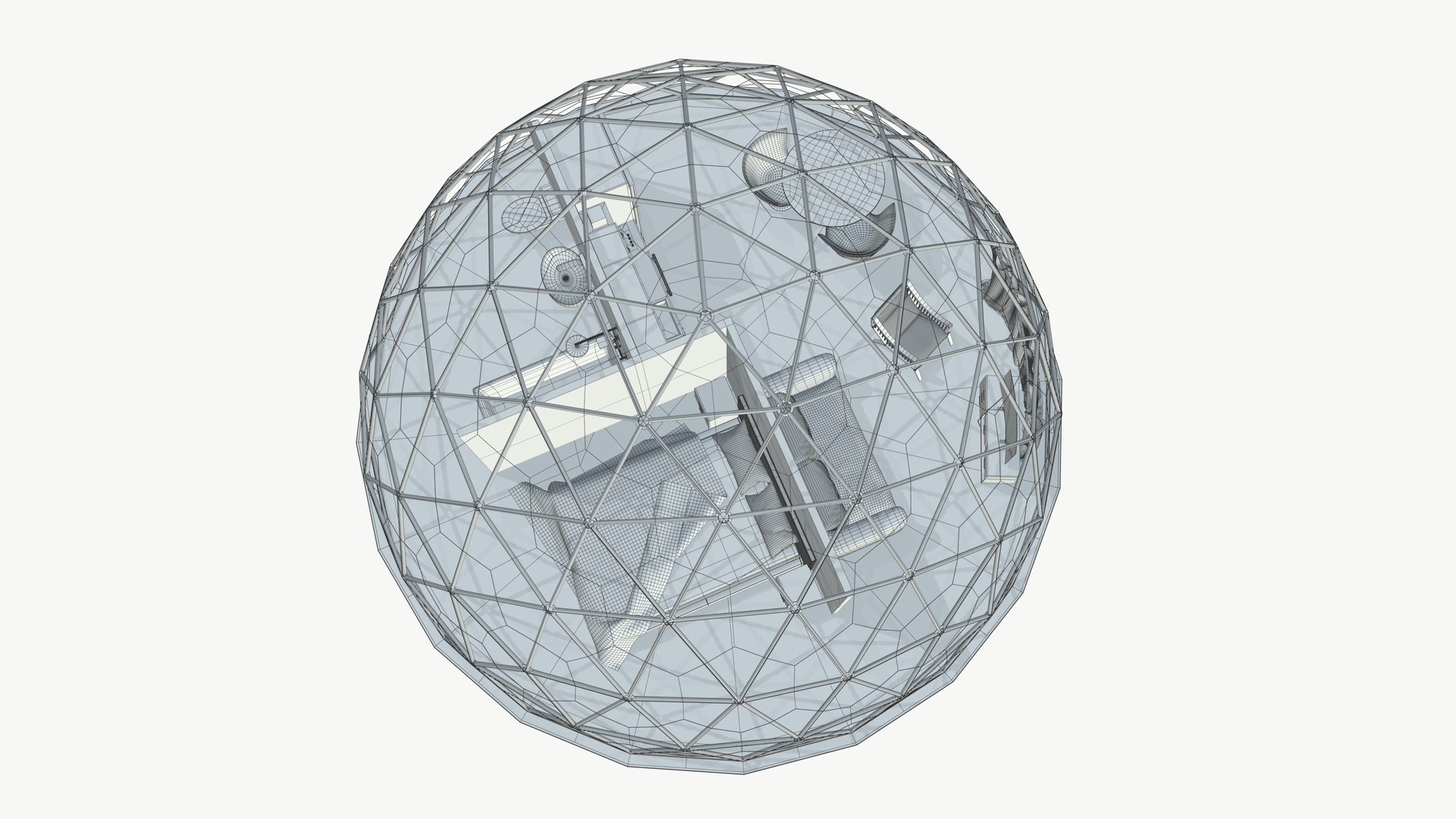 Geodesic Dome 3D Model Model - TurboSquid 2258982