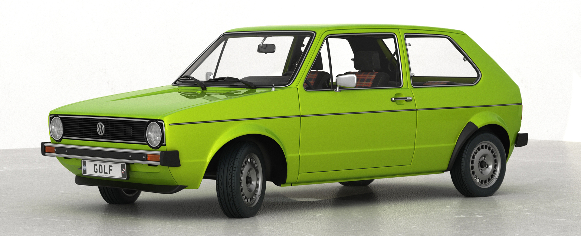 3D Model VW Golf Mk I 1974 Low Interior - TurboSquid 2132988
