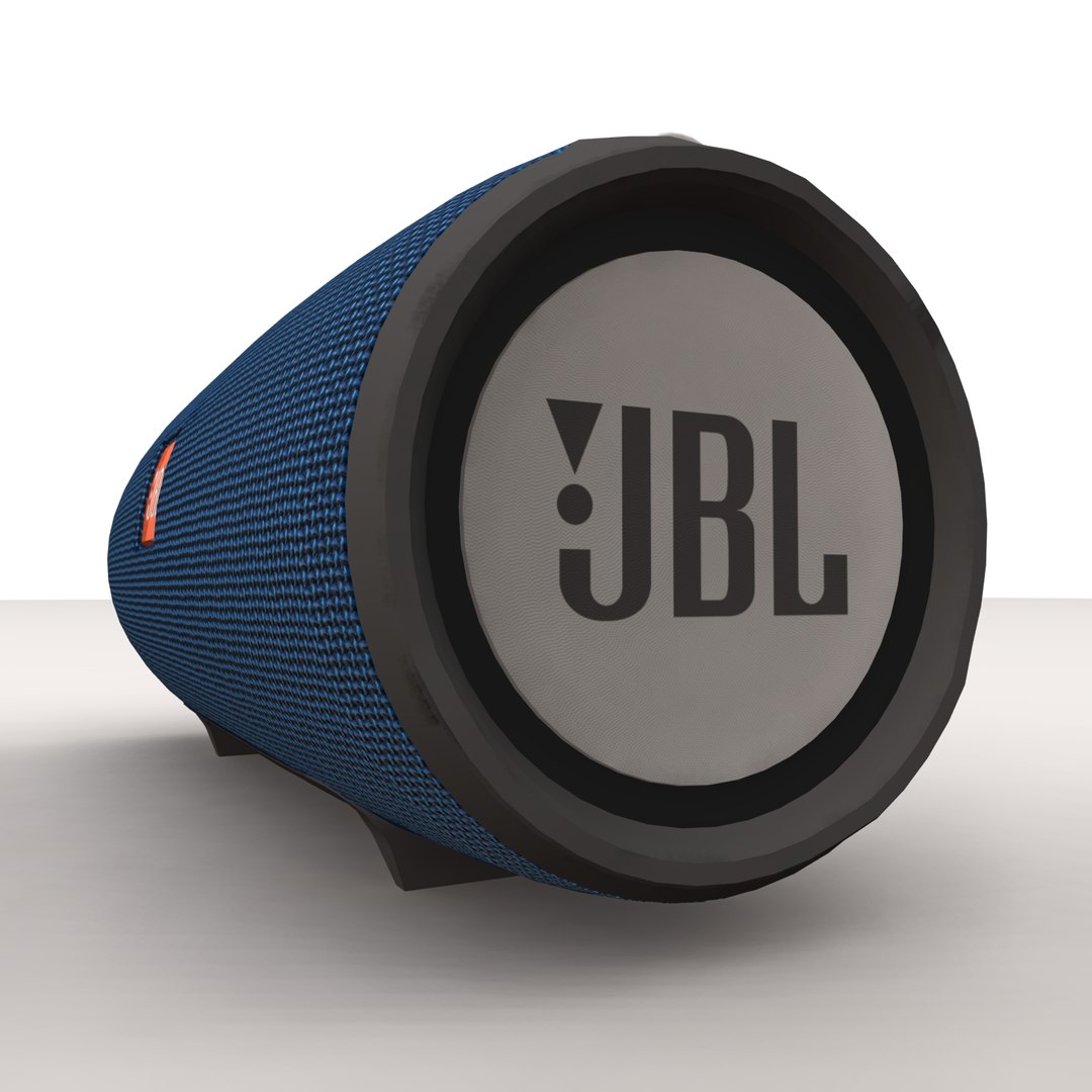 Jbl Xtreme Blue Bluetooth 3d Model