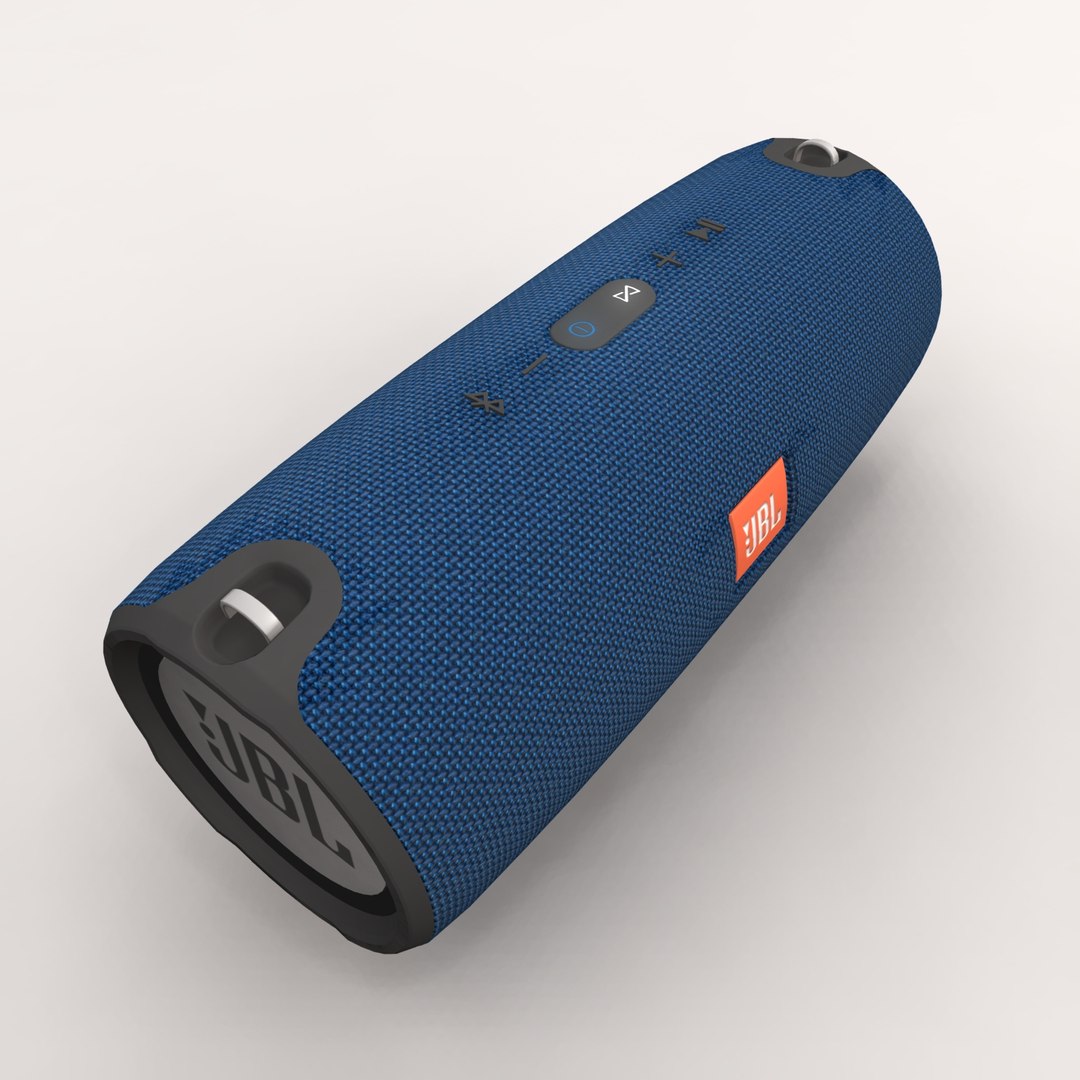 Jbl Xtreme Blue Bluetooth 3d Model