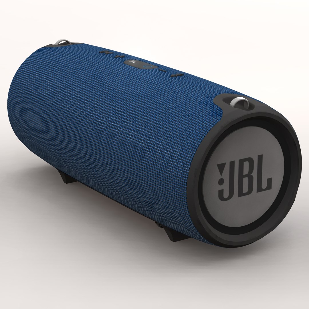 Jbl Xtreme Blue Bluetooth 3d Model