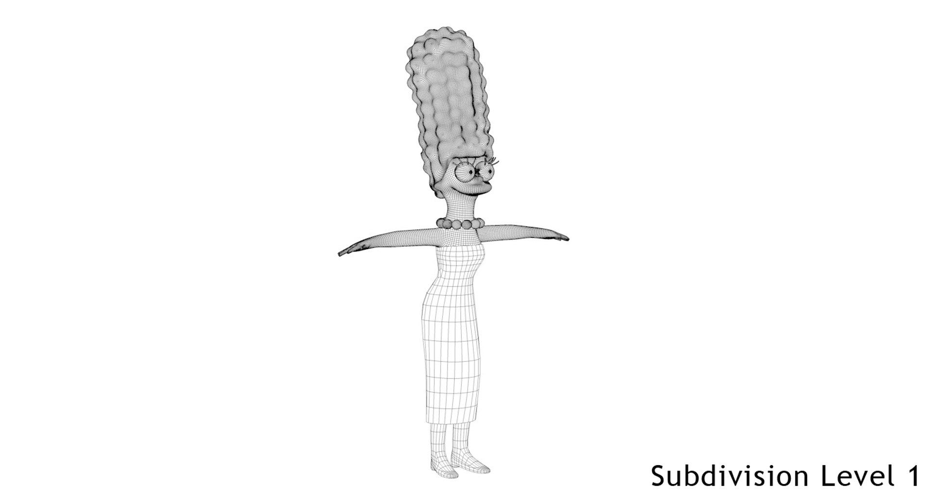 Marge Simpson 3d Model