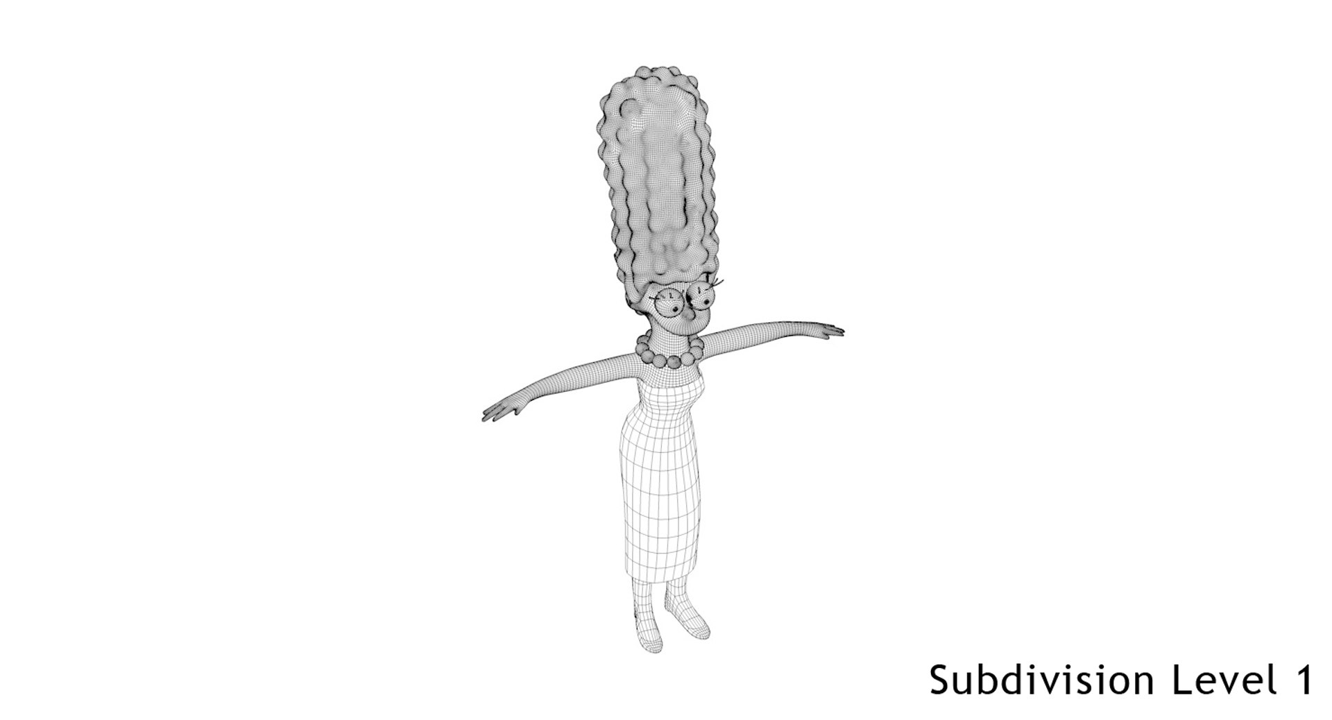Marge Simpson 3d Model