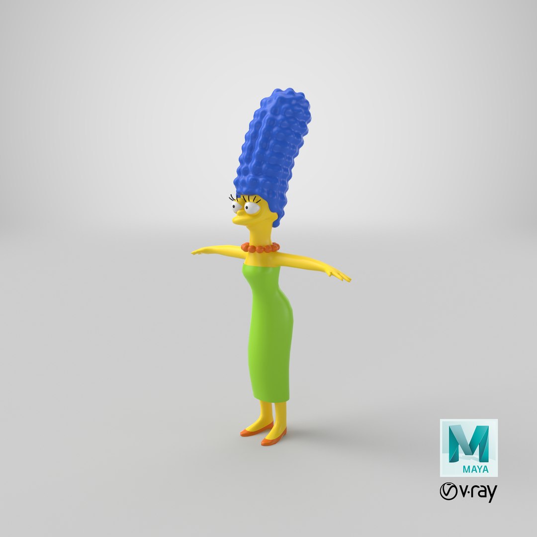 marge simpson 3d model