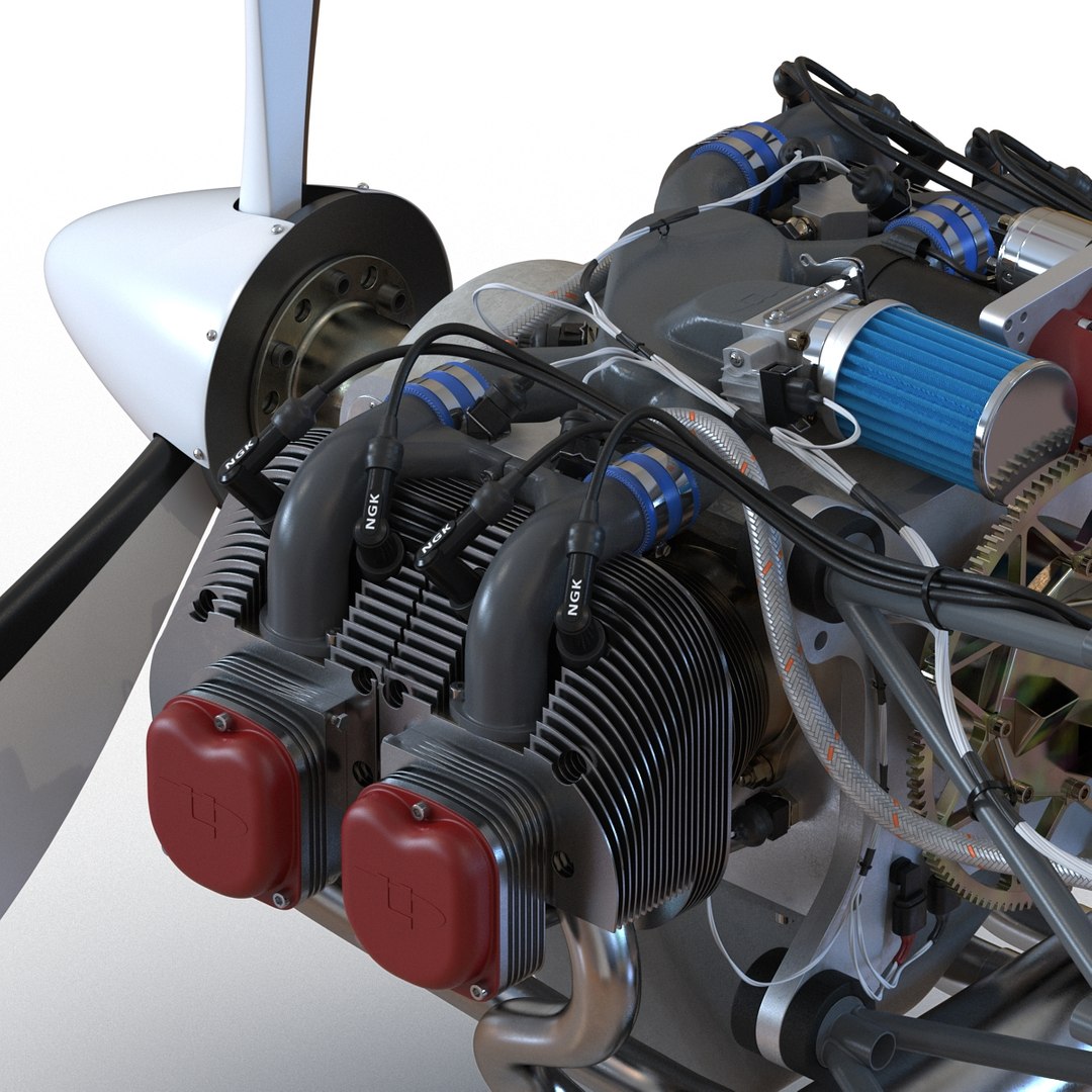 3d piston aircraft engine ulpower
