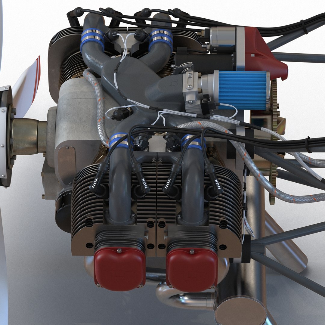3d piston aircraft engine ulpower