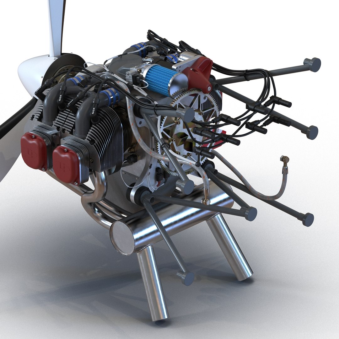 3d piston aircraft engine ulpower