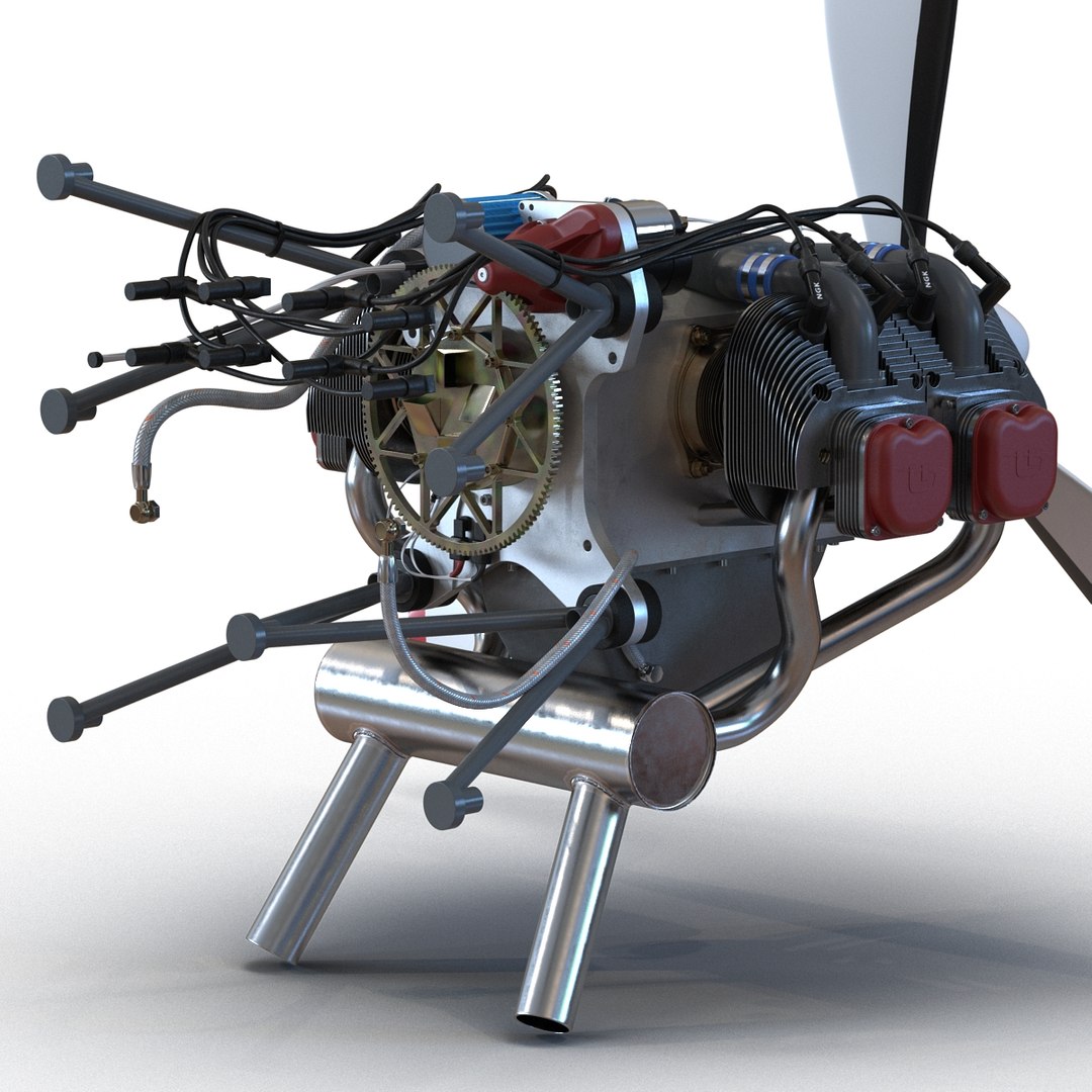 3d piston aircraft engine ulpower