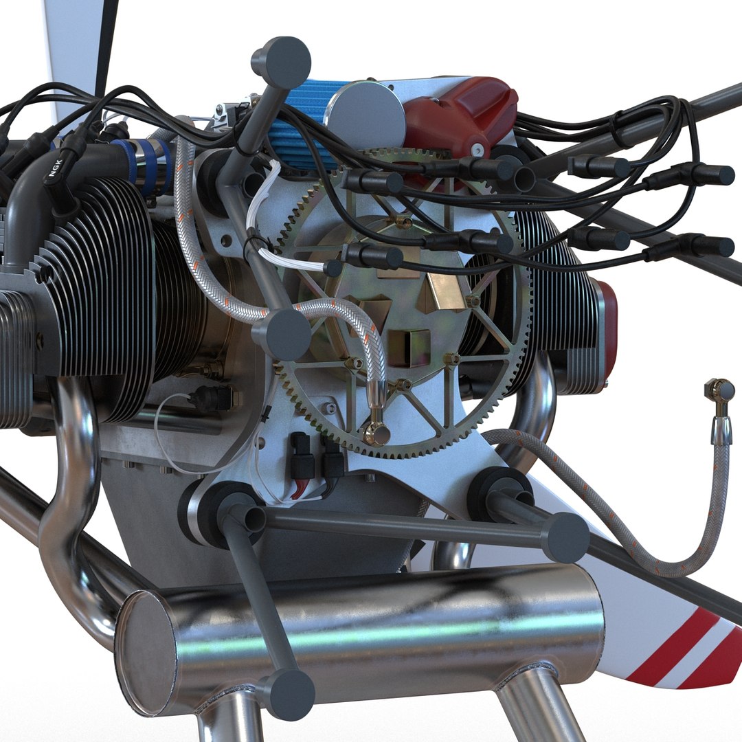 3d piston aircraft engine ulpower