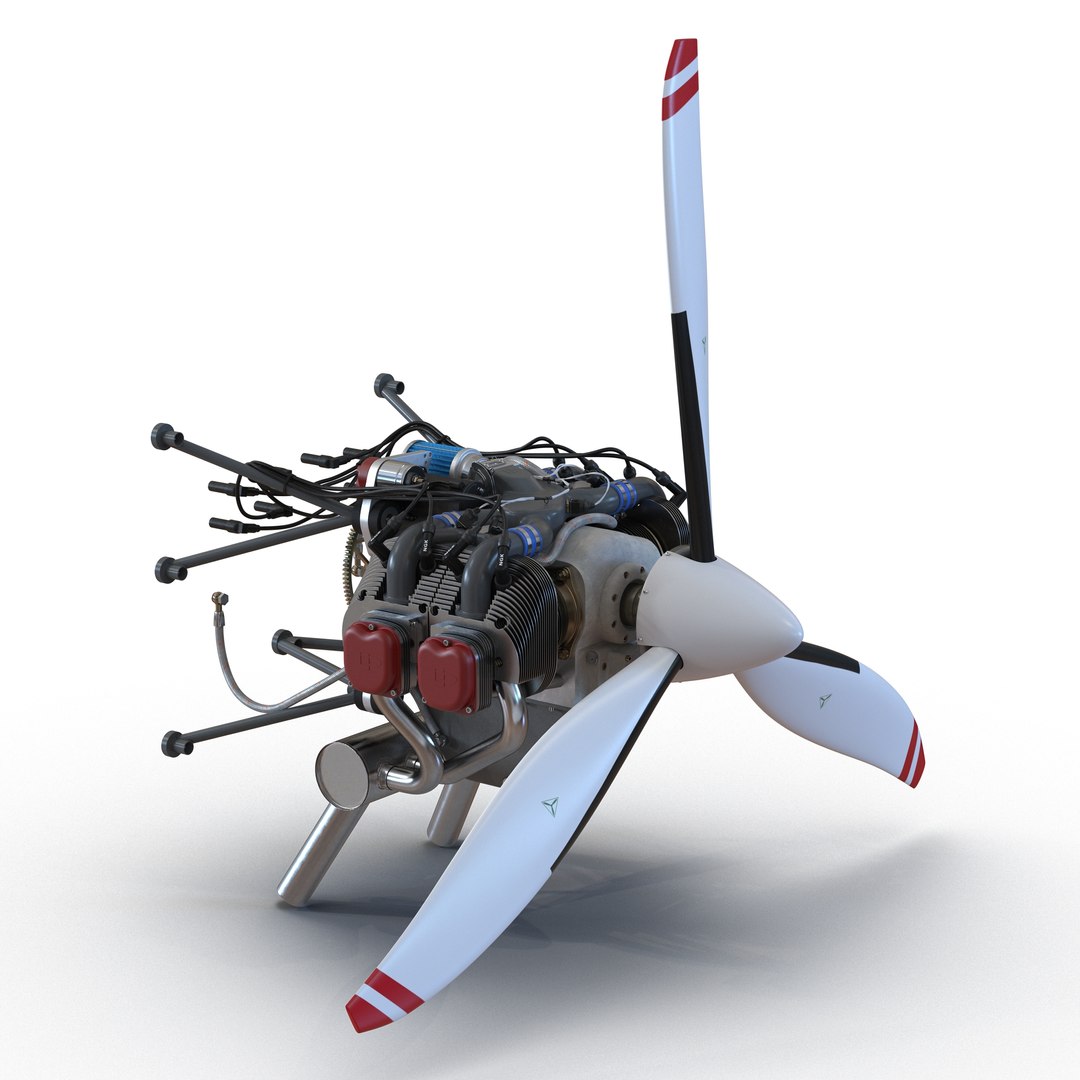 3d piston aircraft engine ulpower