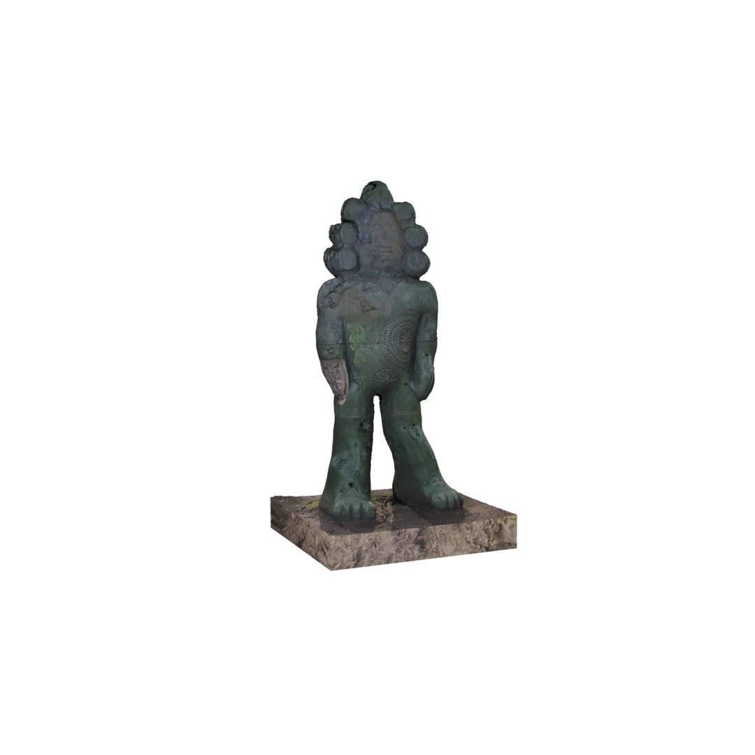 3D-Scanned Het Lavender Chalamander Statue In Rembrandt Park 3D Model ...
