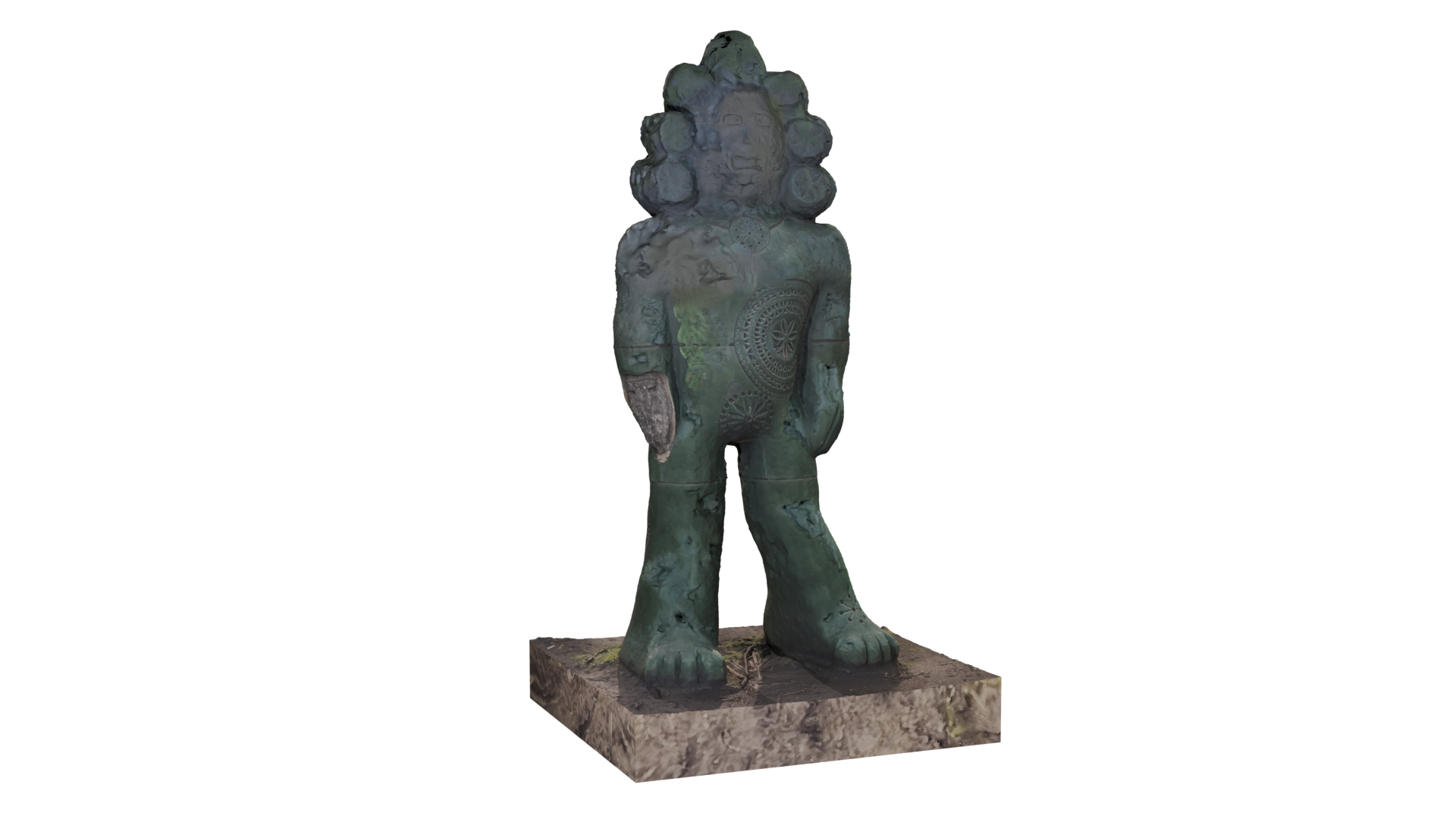 3D-Scanned Het Lavender Chalamander Statue In Rembrandt Park 3D Model ...