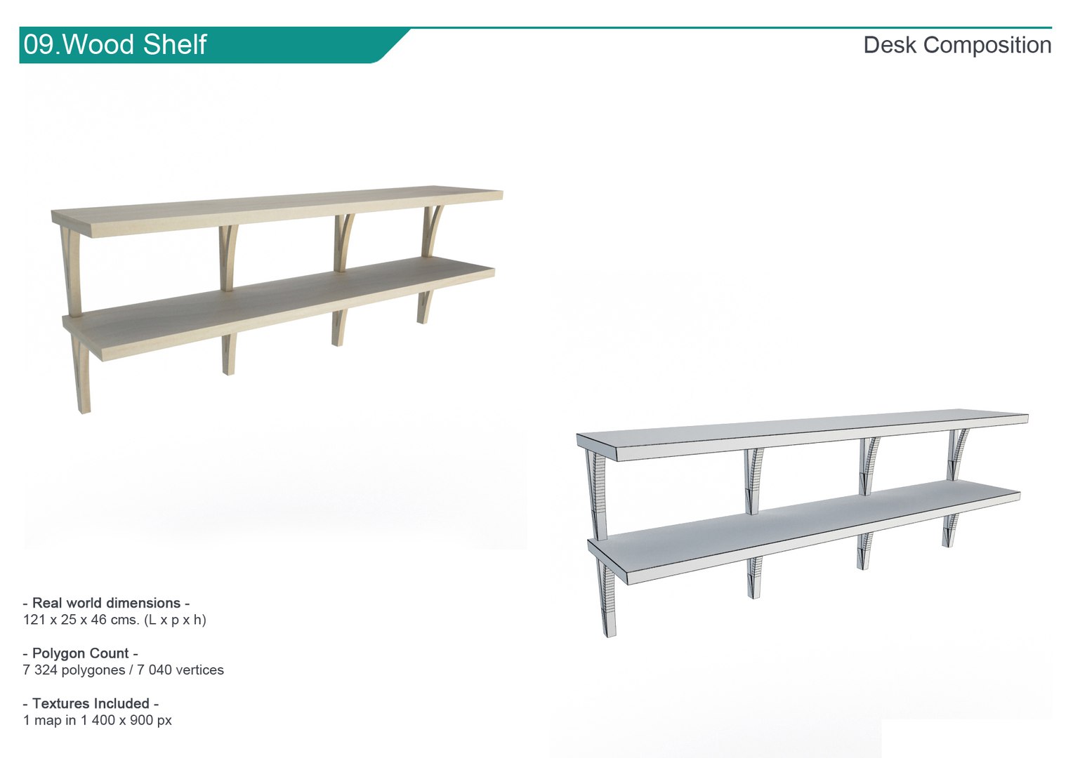 Office desk computer composition 3D model - TurboSquid 1424556