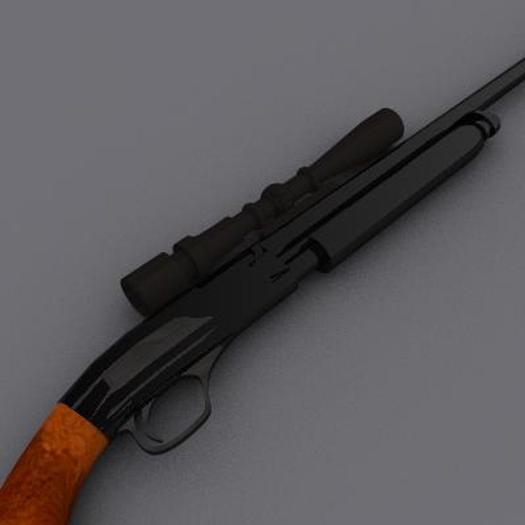 shotgun rifle 3d model