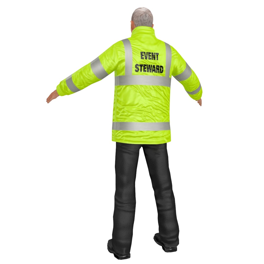 3D Safety Steward - TurboSquid 1378783