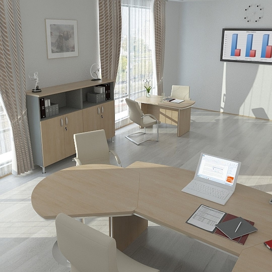 3d model office design