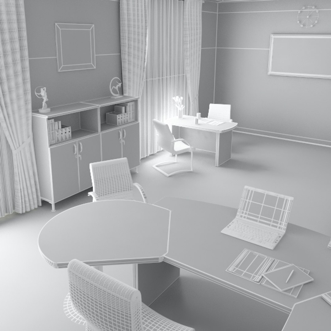 3d model office design