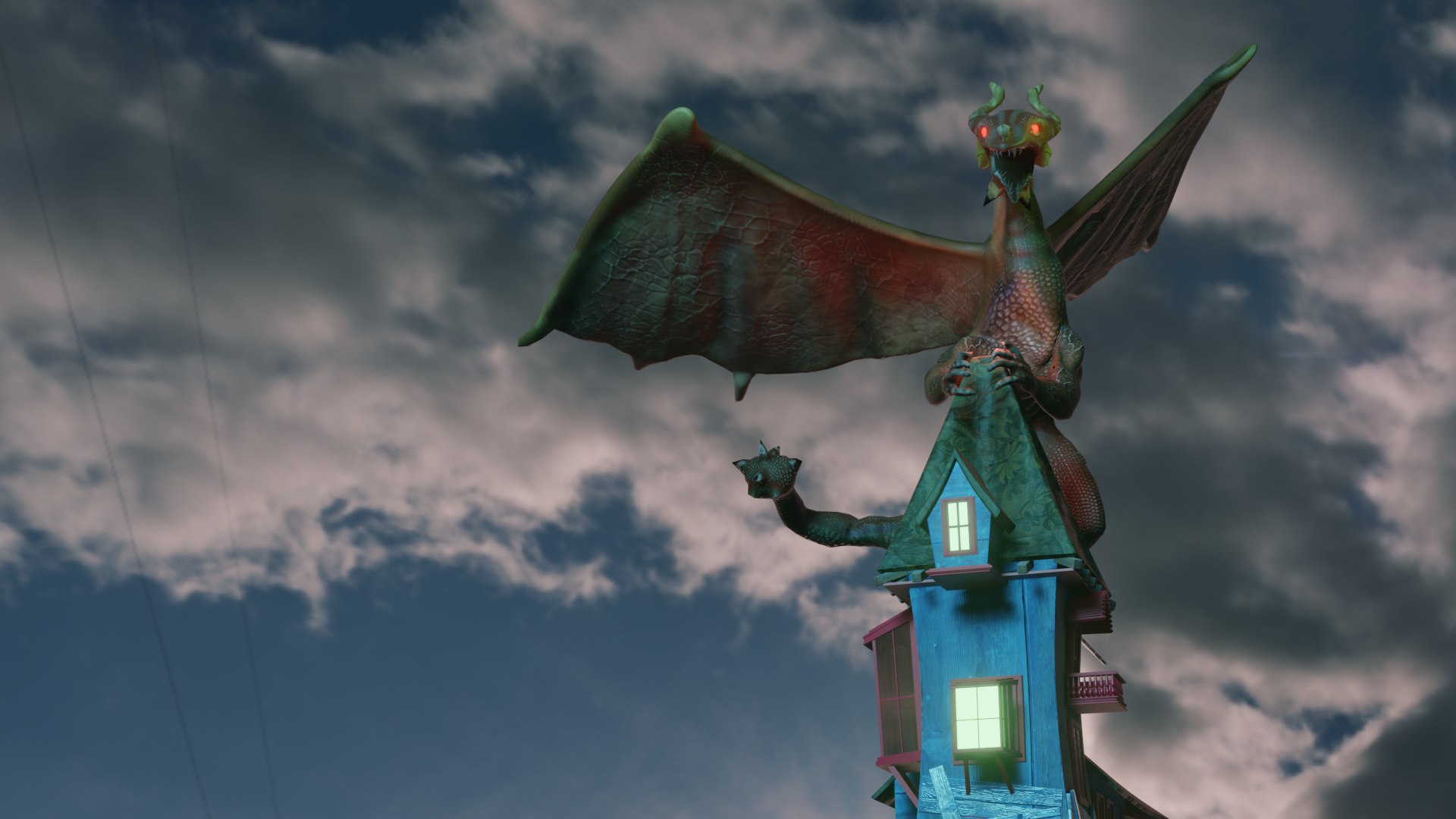 3D hiccup dragon father model - TurboSquid 2017569