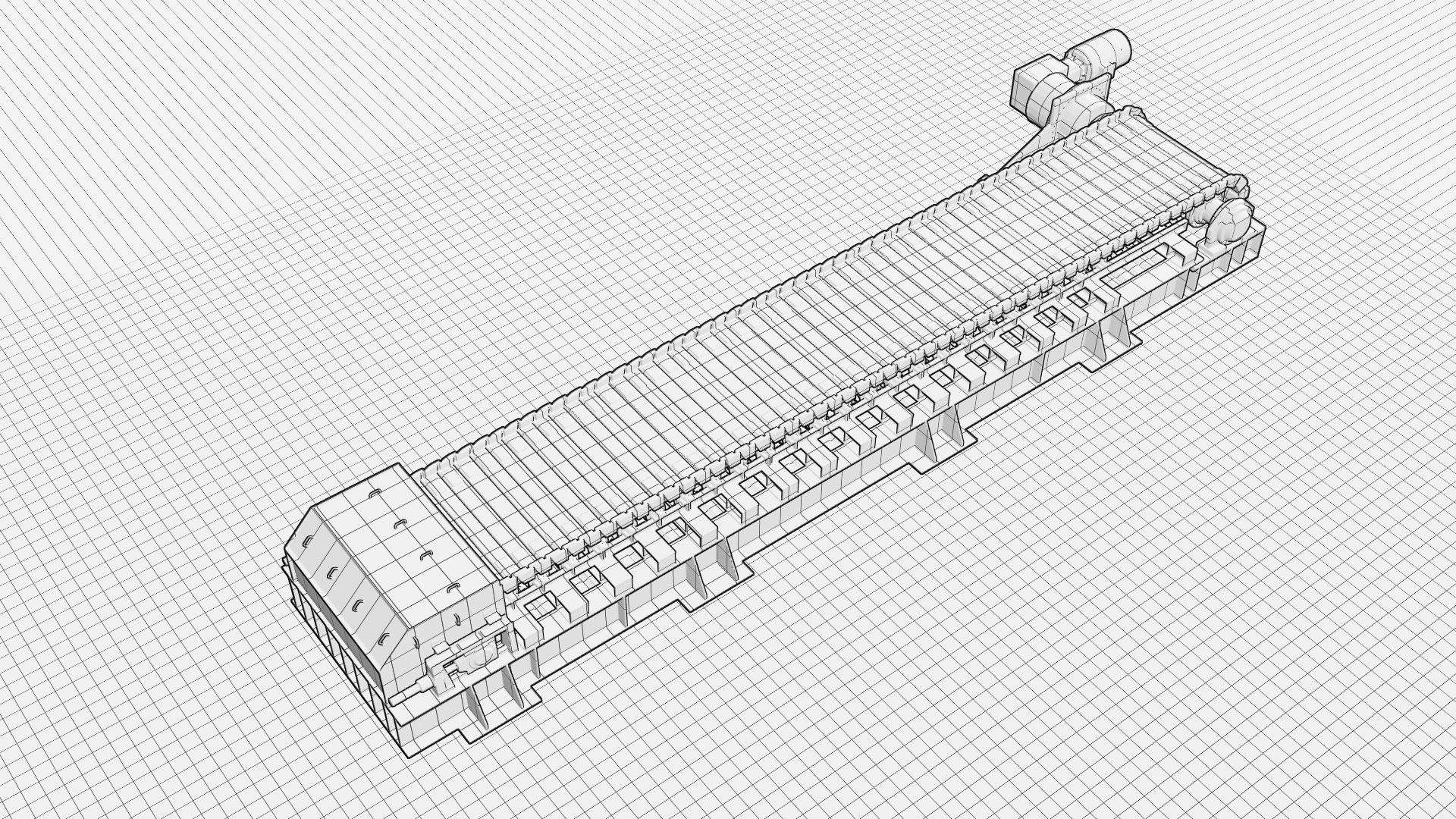 3D Apron Feeder - TurboSquid 2230523