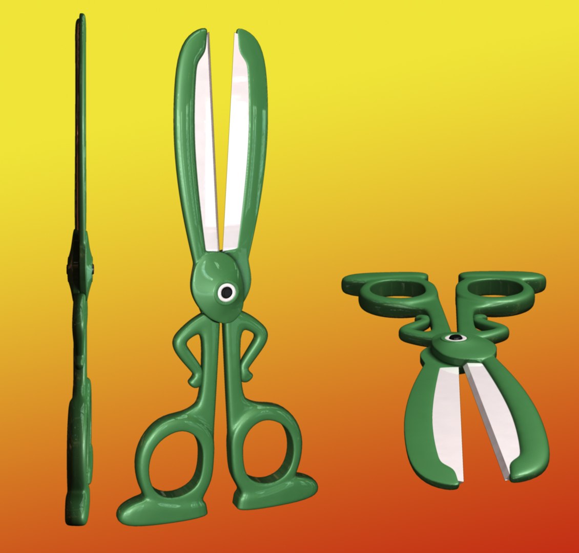 Rabbit Scissors 3d Model