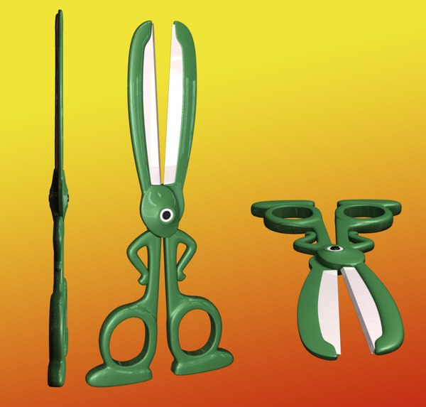 rabbit scissors 3d model