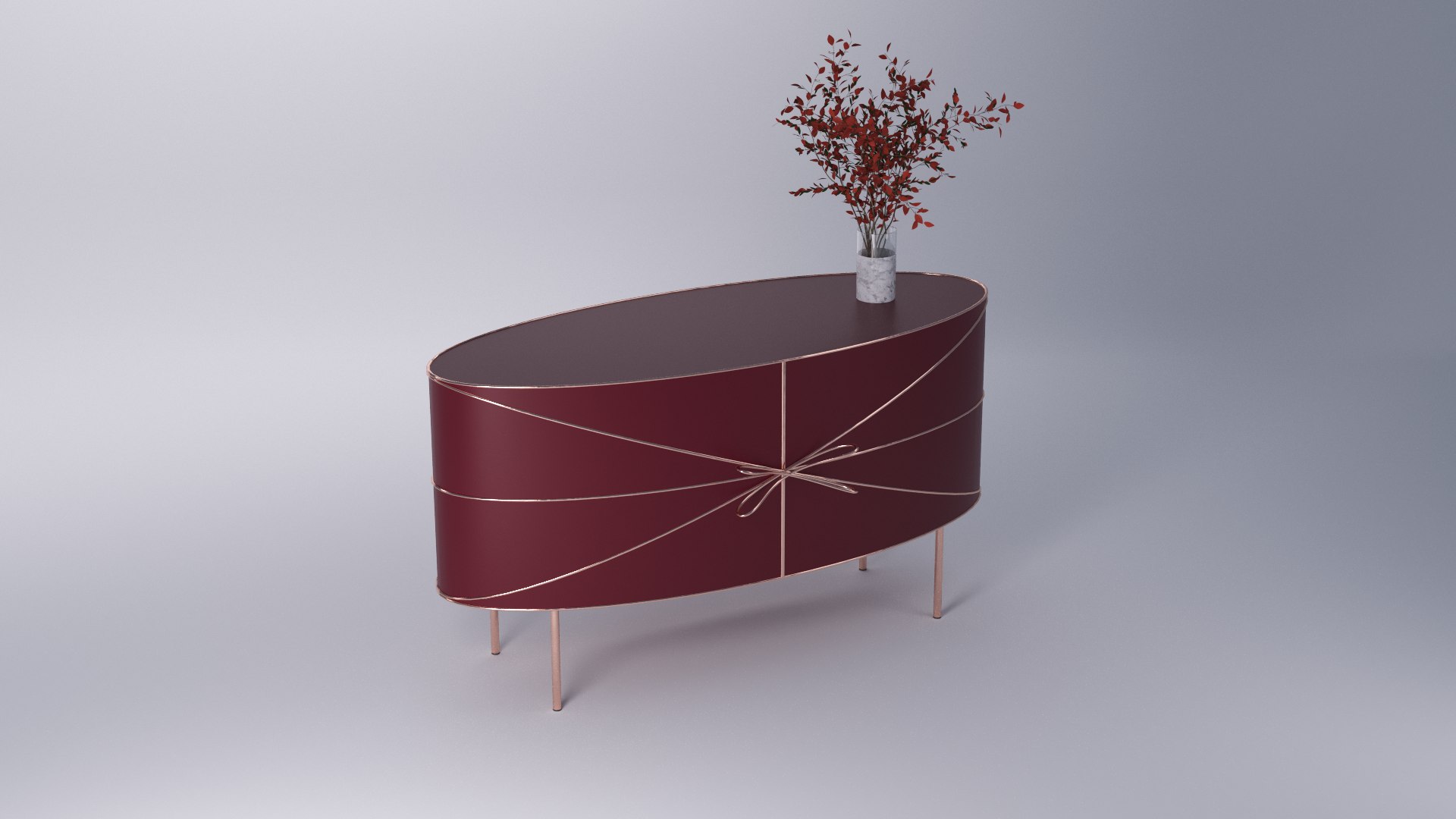 Sideboard Scarlet Splendour Model - TurboSquid 1802845