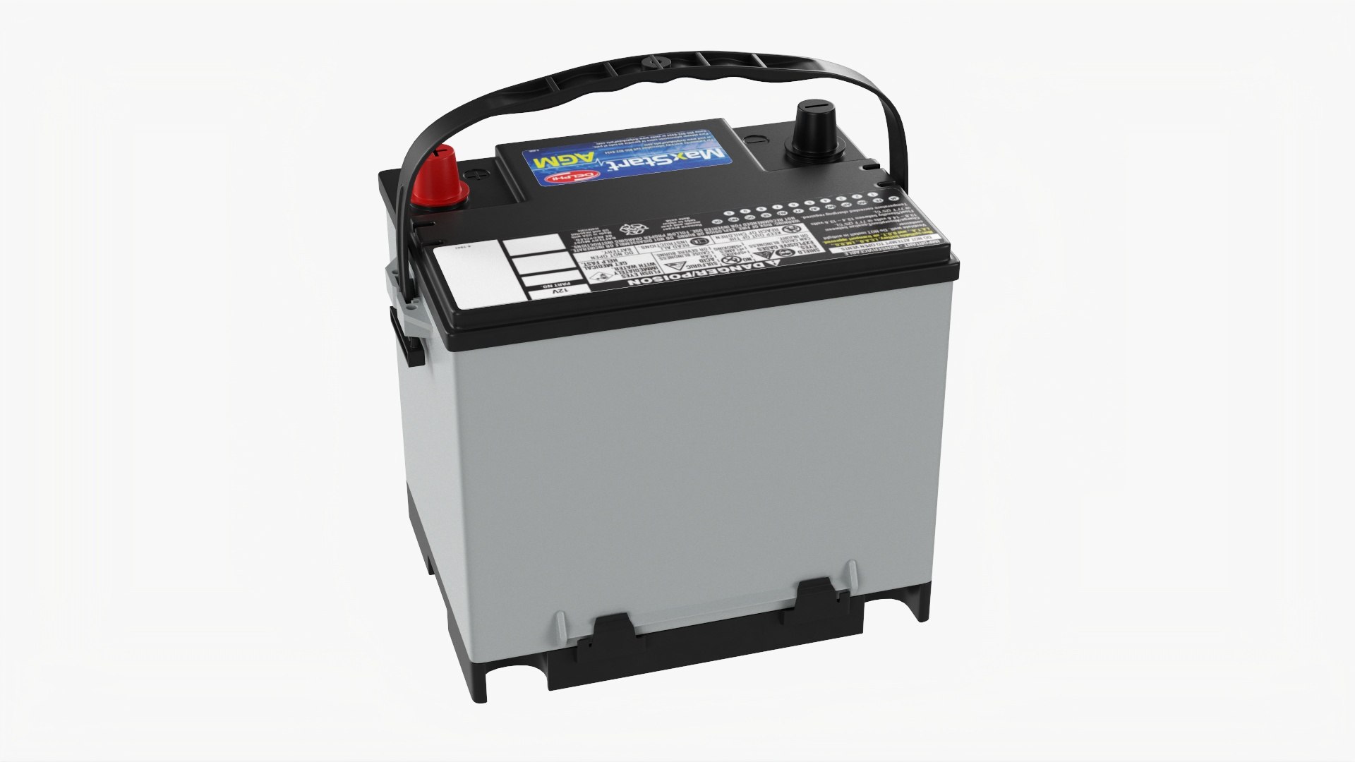 Delphi MaxStart AGM Car Battery model - TurboSquid 1777249