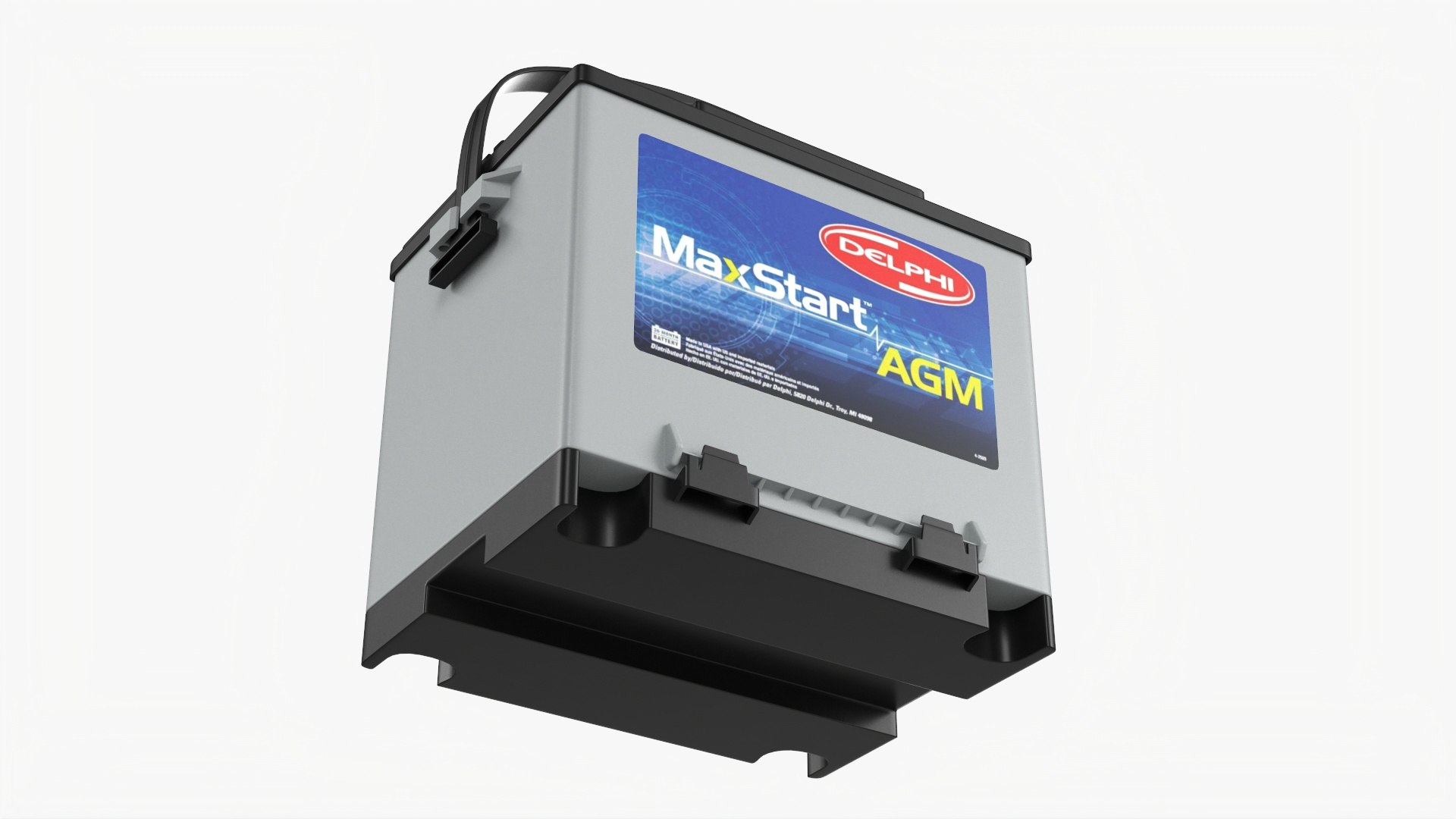 Delphi MaxStart AGM Car Battery model - TurboSquid 1777249