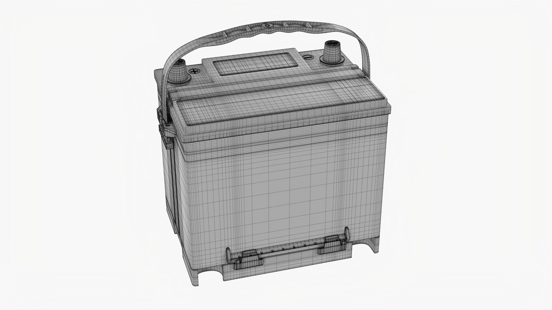 Delphi MaxStart AGM Car Battery Model - TurboSquid 1777249