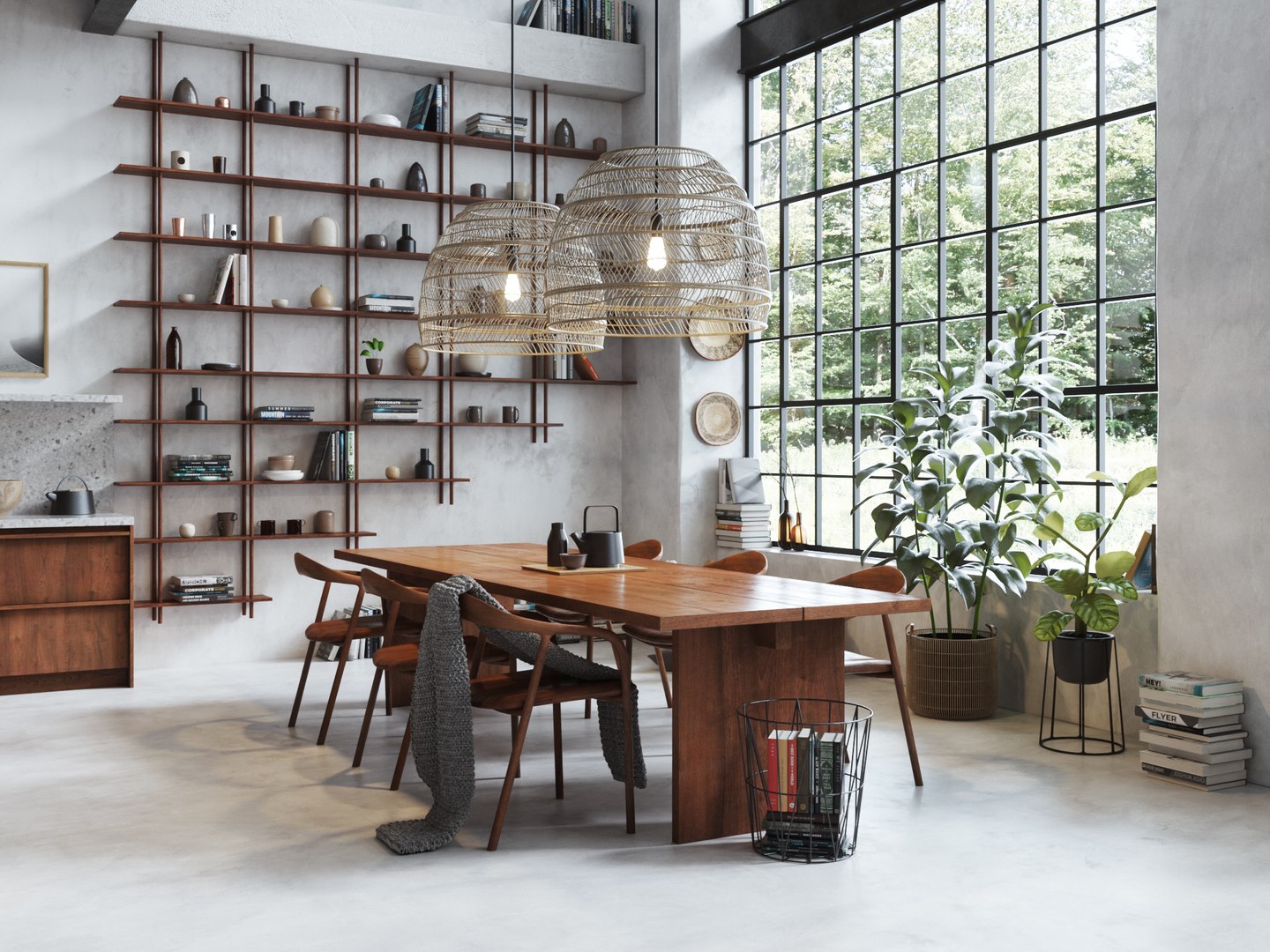 3D Boho Design Interior Scene For Cinema 4D And Octane Render ...