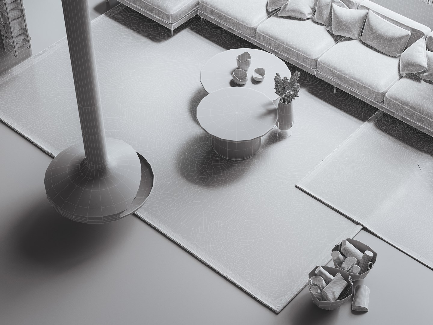 3D Boho Design Interior Scene For Cinema 4D And Octane Render ...