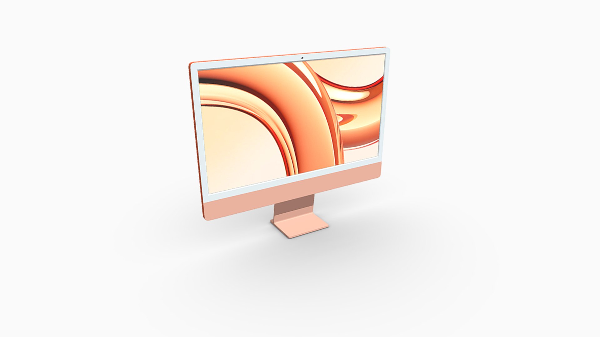 3D Apple IMac Monitor Screen Orange - TurboSquid 2261420