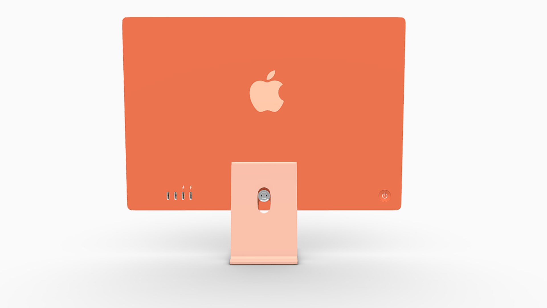 3D Apple IMac Monitor Screen Orange - TurboSquid 2261420