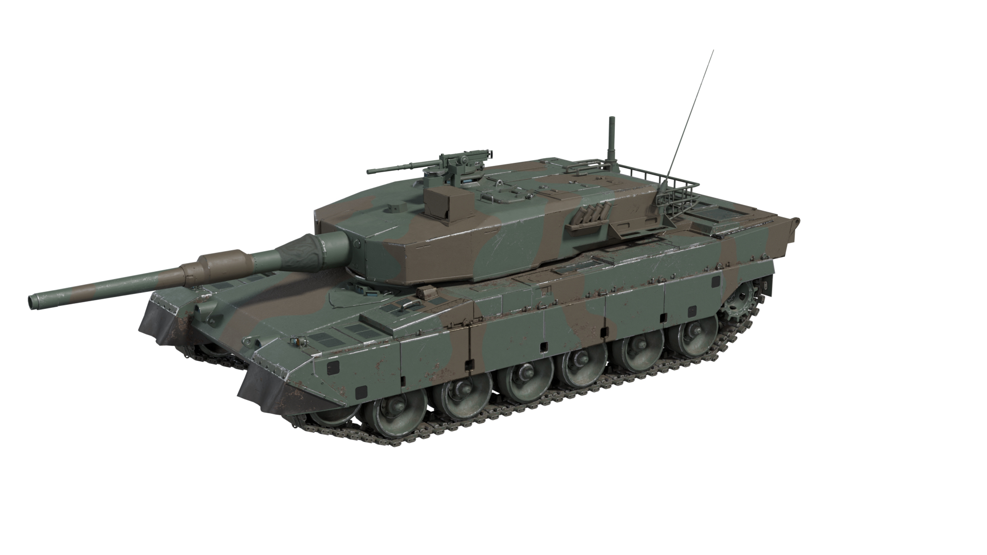Type-90 3D Model - TurboSquid 2346354