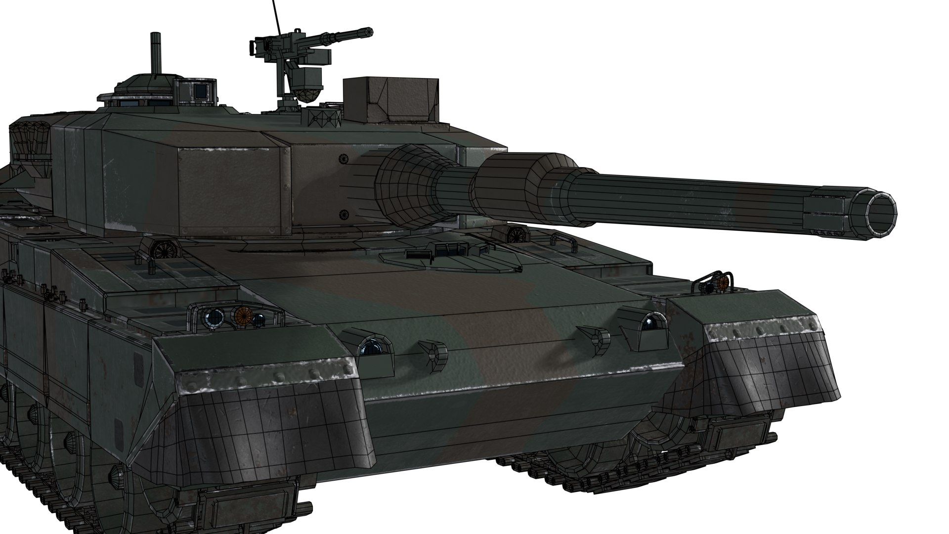 Type-90 3D Model - TurboSquid 2346354