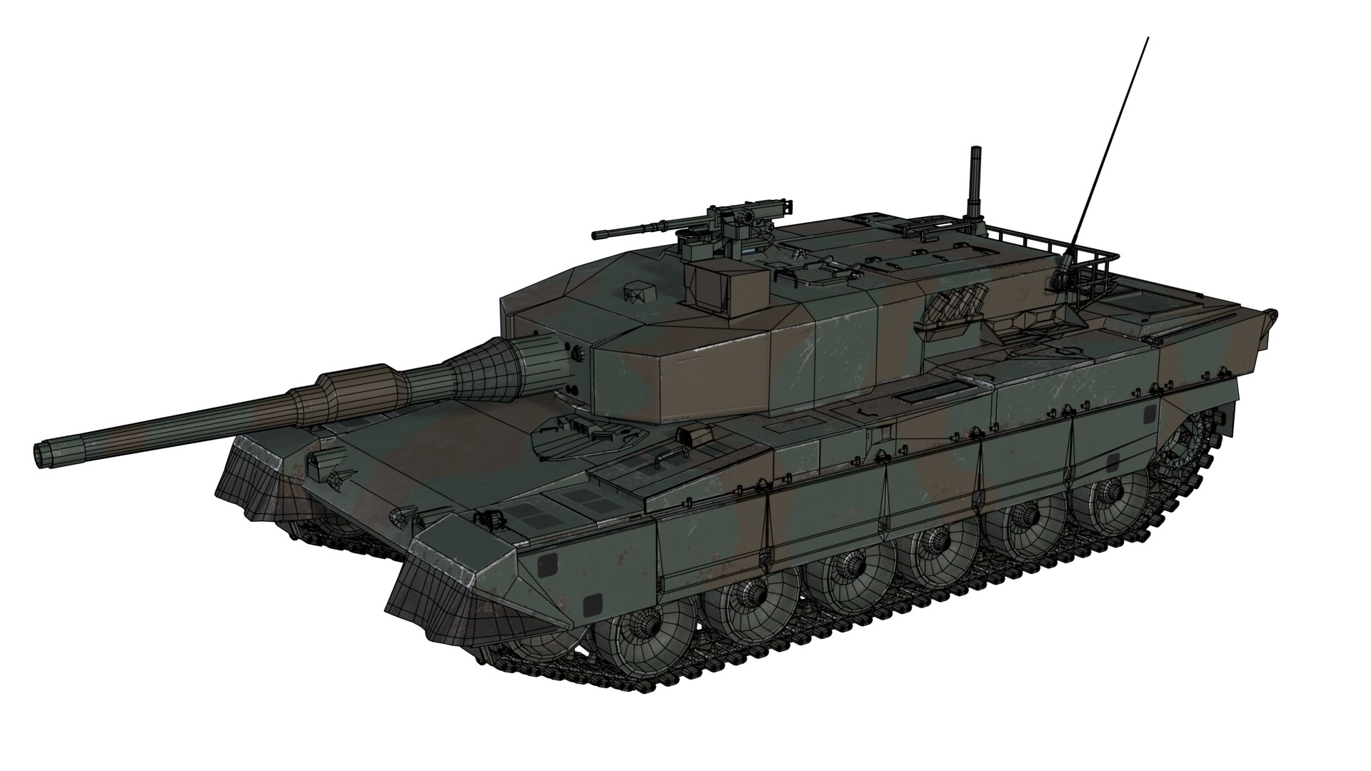 Type-90 3D Model - TurboSquid 2346354