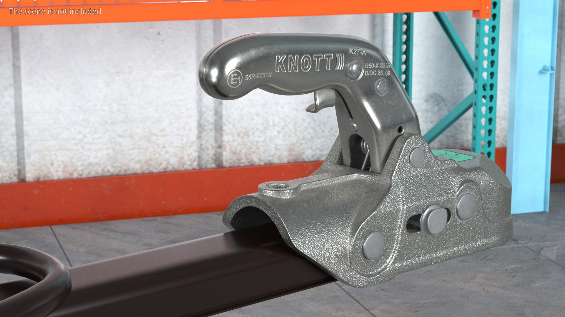 3D Model Trailer Coupling Hitch Rigged - TurboSquid 2329229