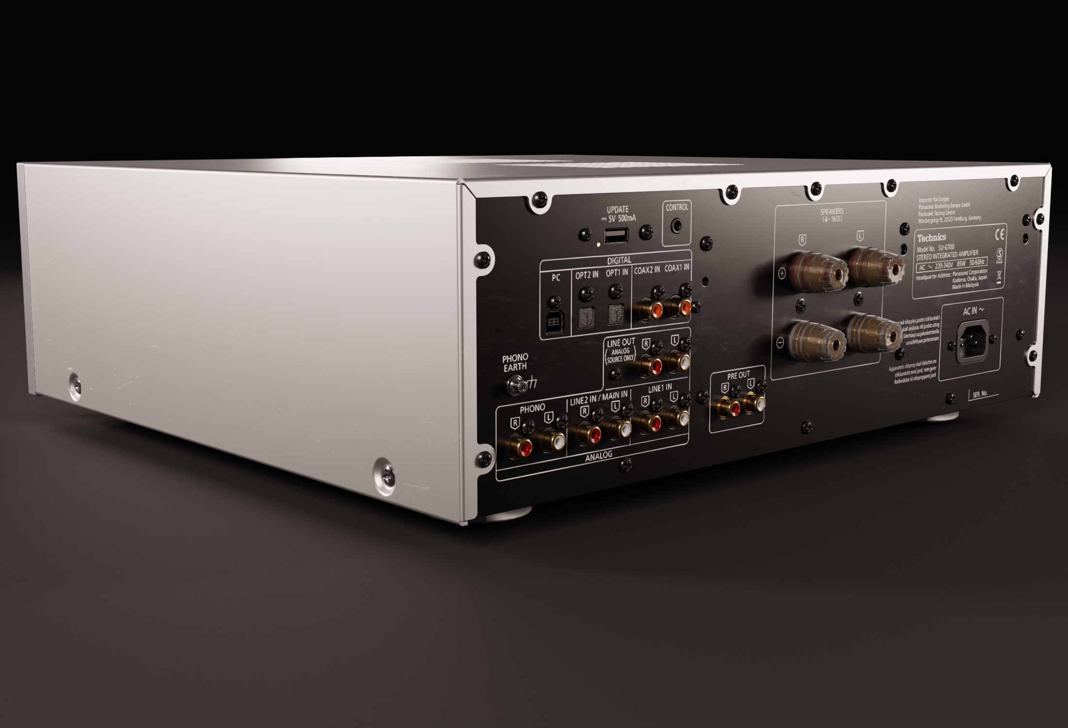 3D amplifier stereo technics model - TurboSquid 1675803