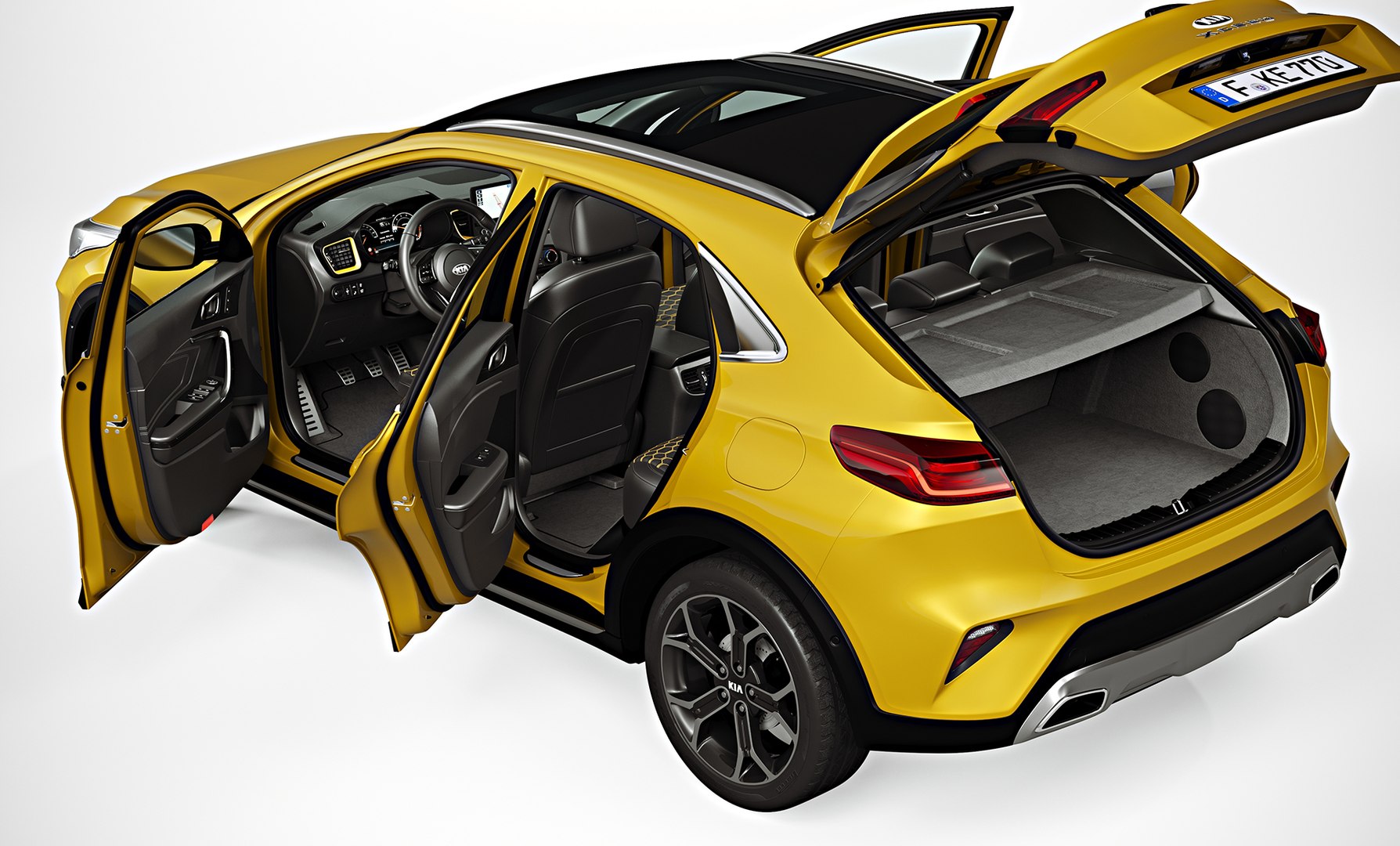 3D 2020 Kia Xceed Model - TurboSquid 1466077