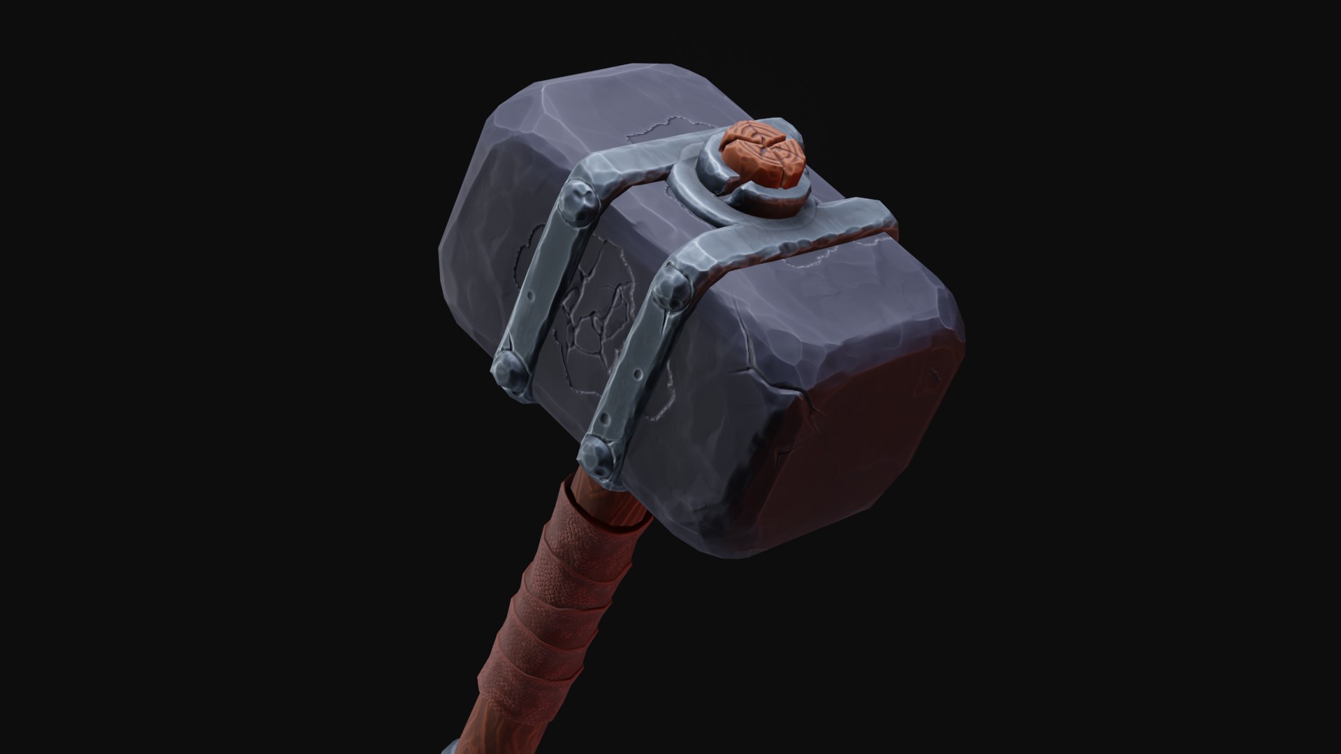 Stylized Hammer Low Poly Game Ready 3D Model - TurboSquid 1912017