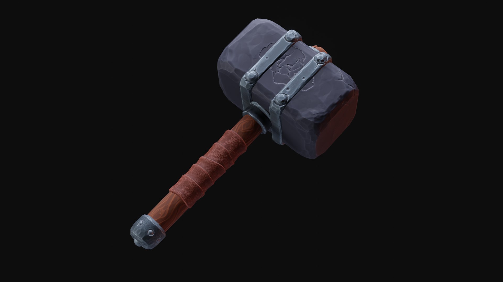 Stylized Hammer Low Poly Game Ready 3D Model - TurboSquid 1912017