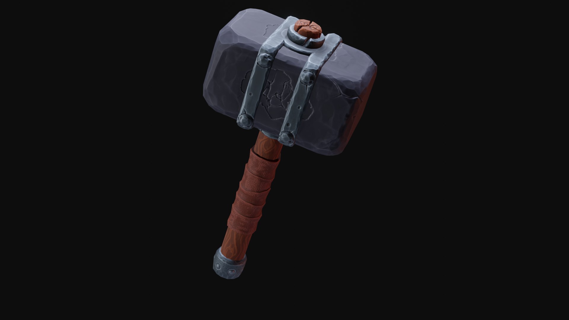 Stylized Hammer Low Poly Game Ready 3D Model - TurboSquid 1912017