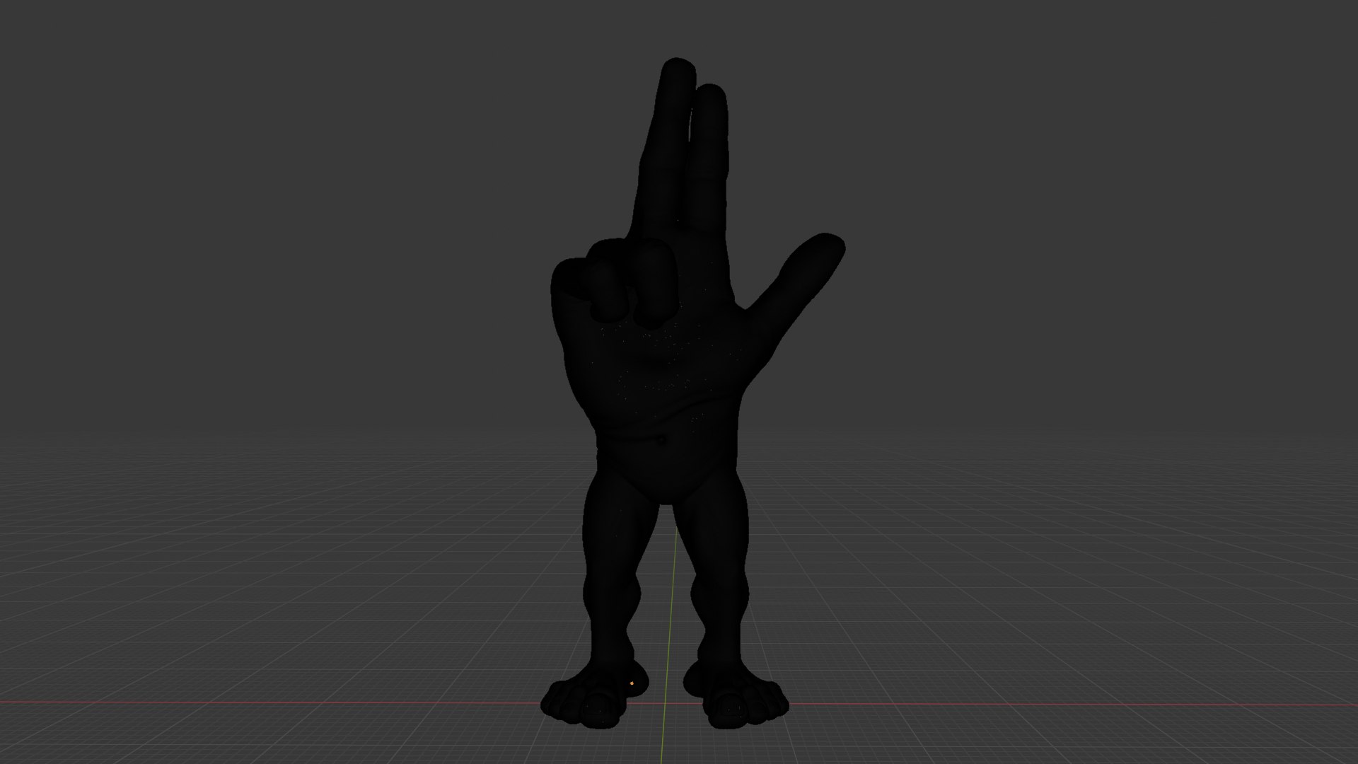 3D Hand Monster Character - Bang Bang Hand Gesture Model - TurboSquid ...