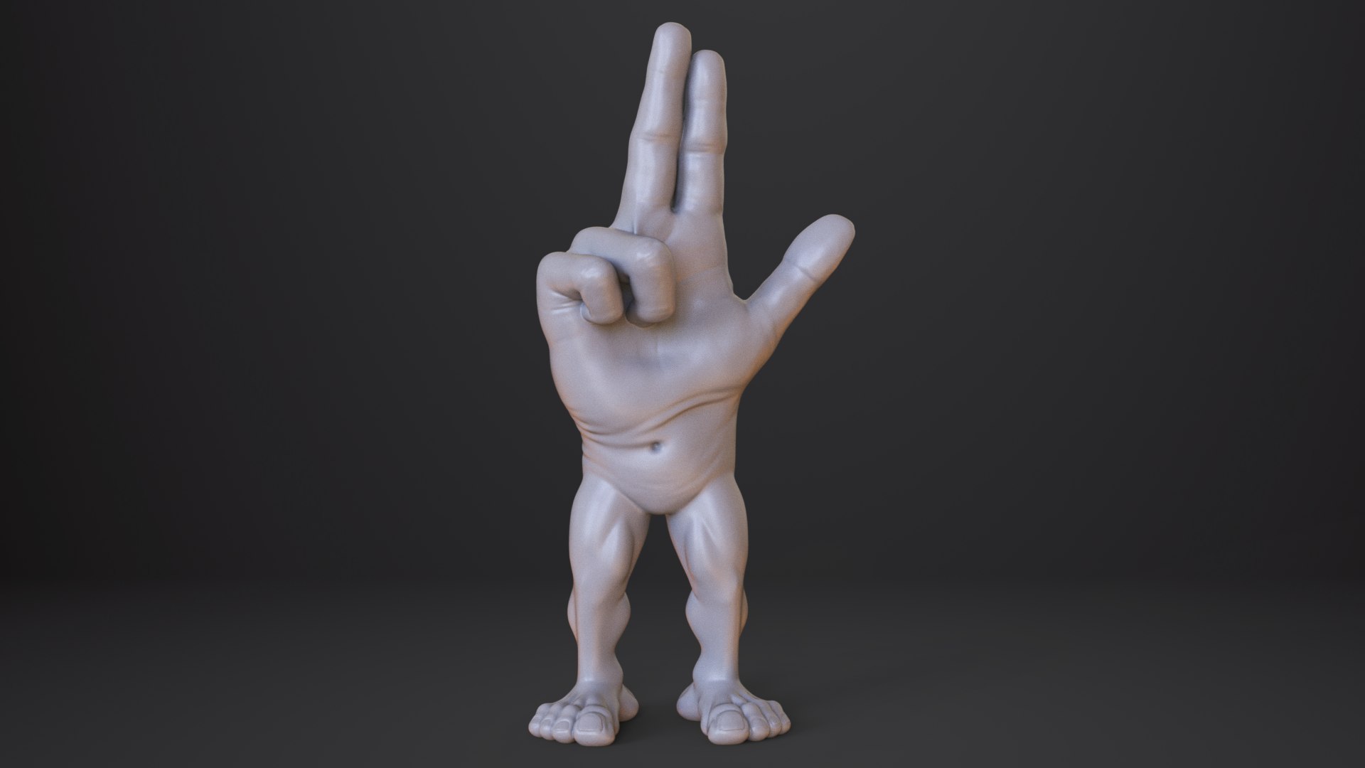 3D Hand Monster Character - Bang Bang Hand Gesture Model - TurboSquid ...