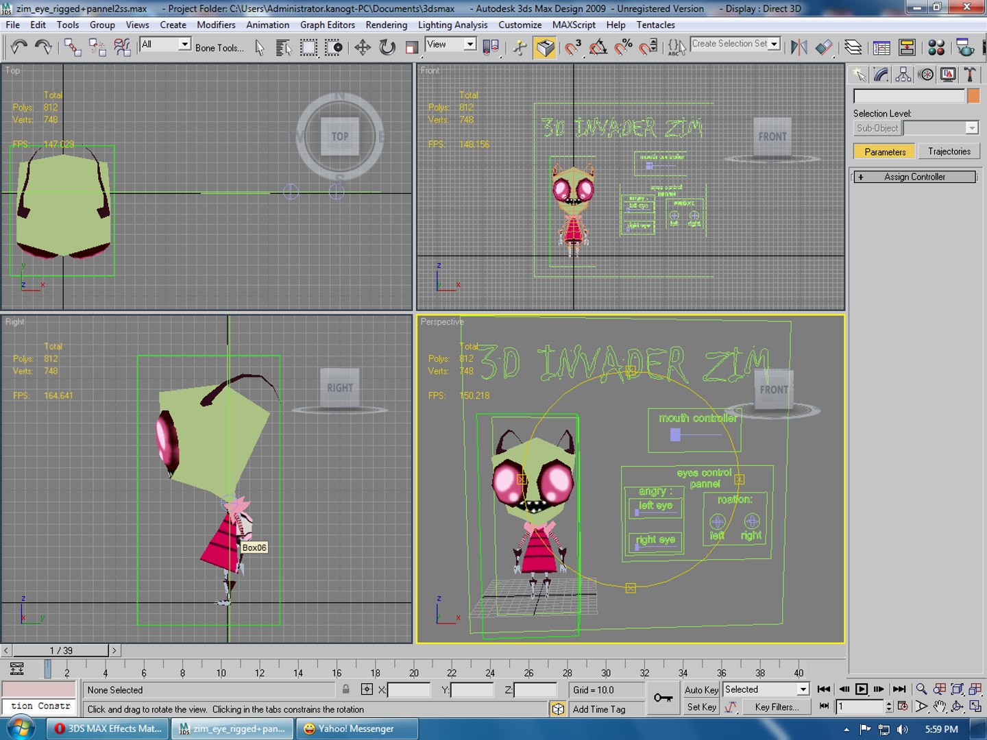 Zim 3d Max