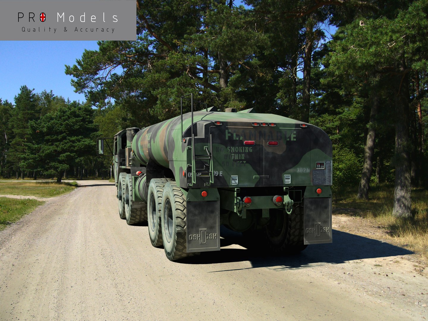 3d Model Of Hemtt M978 Oshkosh Military