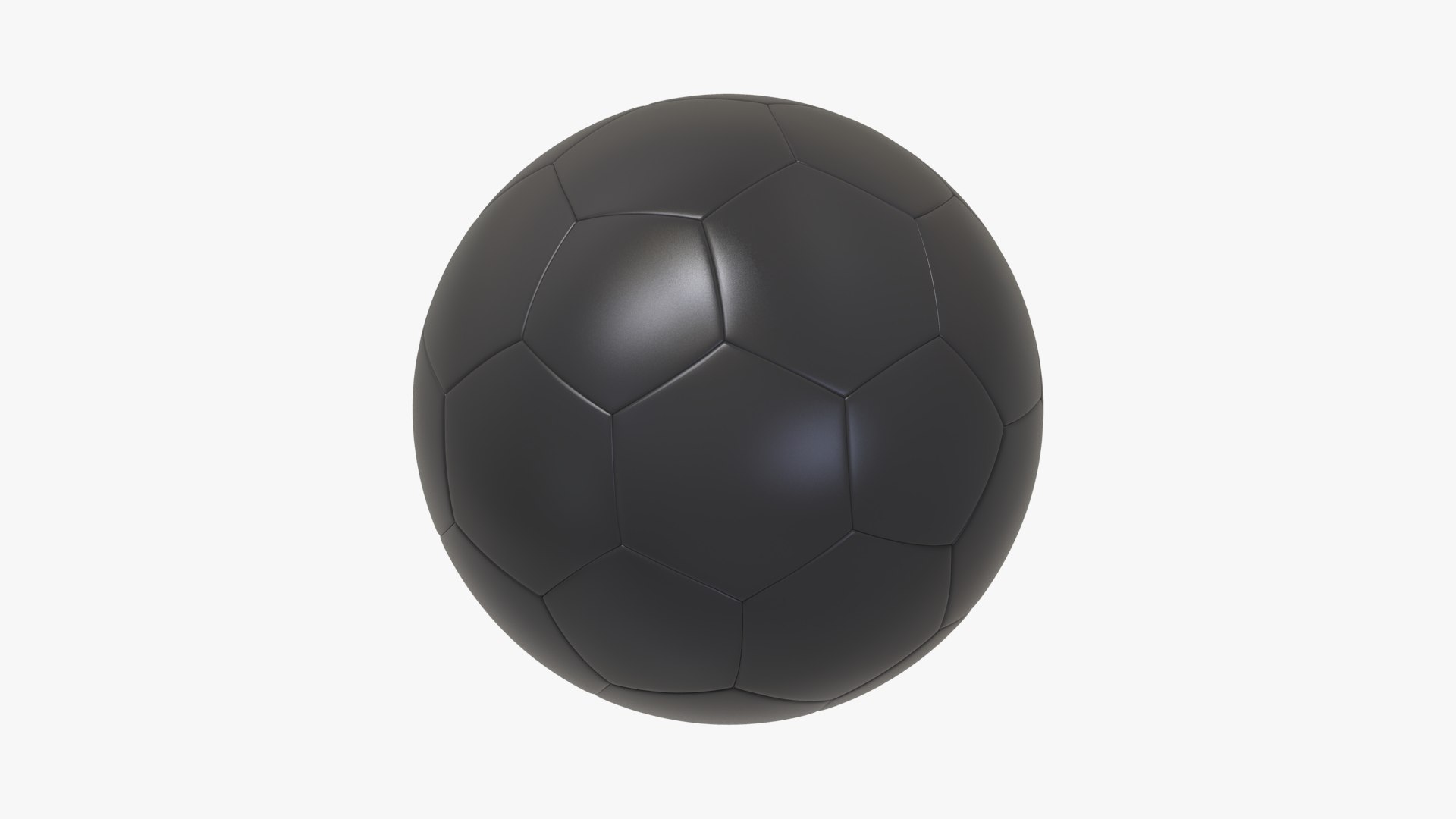 3D Black Soccer Ball - TurboSquid 2283549