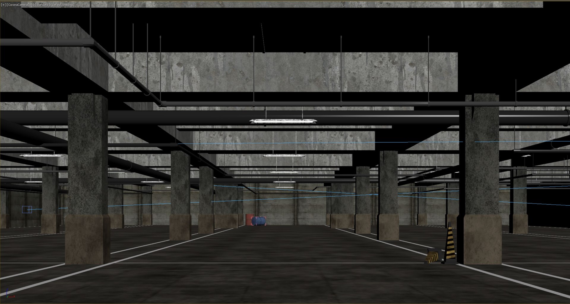 Basement Low Poly Underground Parking 02 3D Model - TurboSquid 2070601