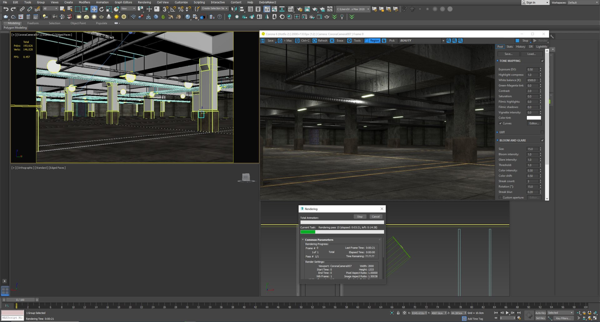 Basement Low Poly Underground Parking 02 3D Model - TurboSquid 2070601
